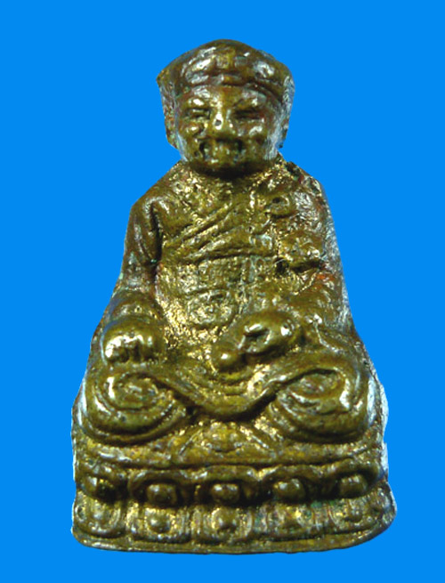 รูปหล่อ ไต้ฮงกง รุ่น2 พิมพ์หมวกกลึง นิยม เนื้อทองเหลือง (ทองผสม) + บัตร ...