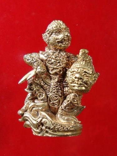 หนุมานฟาดยักษ์กุมภัณฑ์ เนื้อสัตตะโลหะ หลวงปู่กาหลง เขี้ยวแก้ว พระ ...