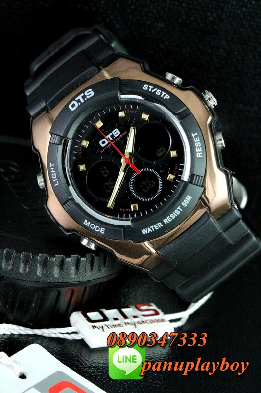 นาฬิกา OTS WATCH นำเข้าจากเกาหลีของแท้ ระบบ ดิจิจตอล กันน้ำ พร้อมกล่อง ...