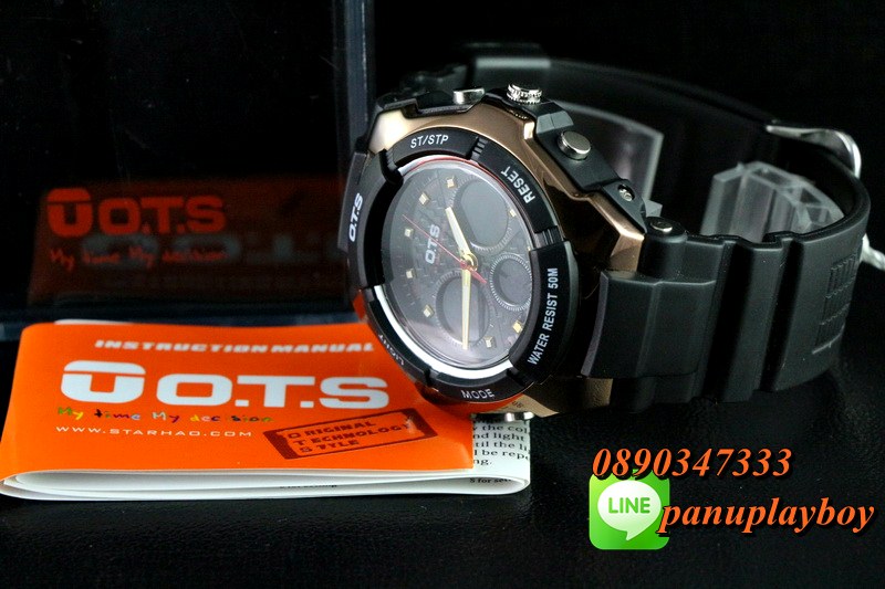 นาฬิกา OTS WATCH นำเข้าจากเกาหลีของแท้ ระบบ ดิจิจตอล กันน้ำ พร้อมกล่อง ...