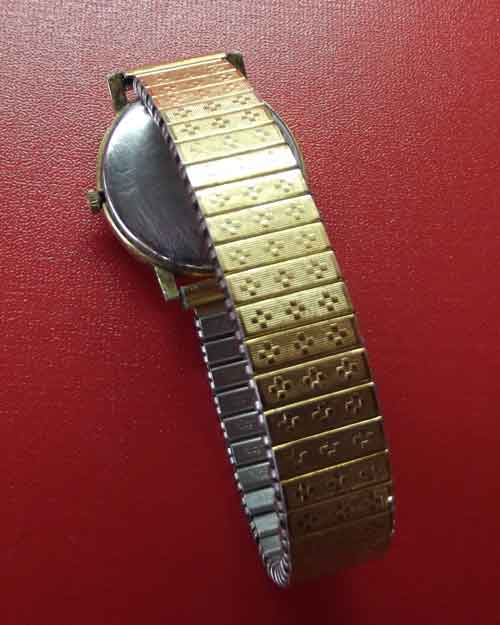 นาฬิกาข้อมือช้างสามเศียรสายแสตนเลสชุบทองไมครอน พระเครื่อง พระแท้ webpra ...