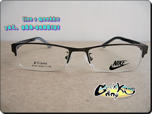 กรอบแว่น NIKE ทรงครึ่งกรอบสีกัน(ดำ-เทา) พระเครื่อง พระแท้ webpra เว็บ ...