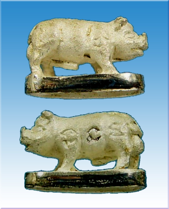 หมูมหาลาภจิ๋ว เนื้อเงิน หลวงพ่อเปิ่น วัดบางพระ จ.นครปฐม 2541 พระเครื่อง พระแท้ webpra เว็บ-พระ.คอม