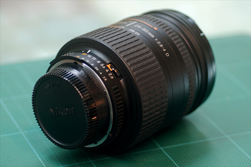 เลนส์ Nikon AF NIKKOR 24-85 mm 1:2.8-4 D MACRO (1:2) JAPAN สภาพ 99% พระเครื่อง พระแท้ webpra ...