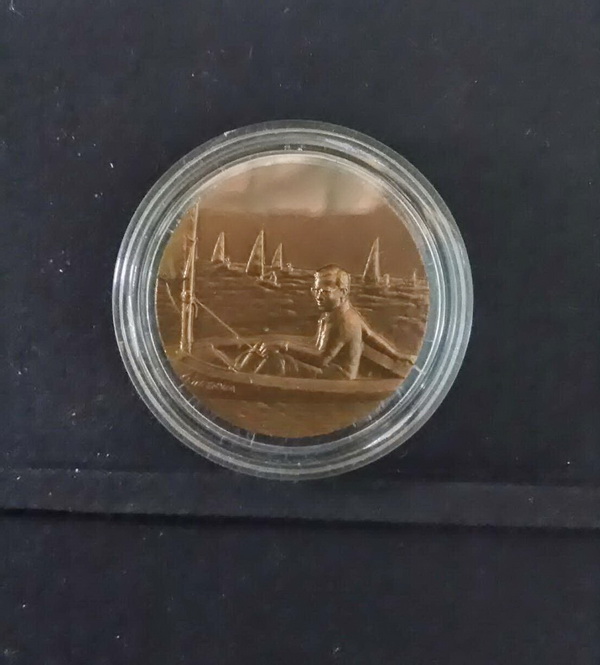 เหรียญที่ระลึก 13th ASIAN GAMES BANGKOK 1998 ในหลวงทรงเรือใบ พระเครื่อง ...