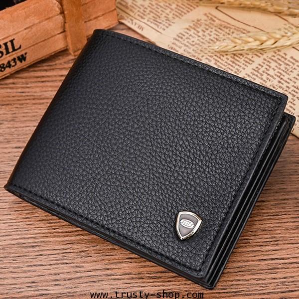 กระเป๋าเงิน กระเป๋าหนัง กระเป๋าสตางค์ผู้ชาย Woerfu สีดำ พระเครื่อง พระ ...