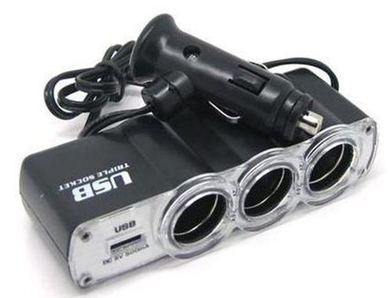 โล็ะสต็อกถูกๆ เคาะเดียว (155 บาท) จัดชุด In-Car USB & Triple Socket ...