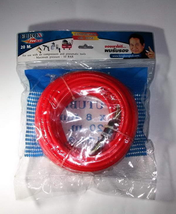 สายลมสีส้มพร้อมใช่ 5*8 20 M (Eurox FireBall) ความยาว20 M ใช้กับอุปกรณ์ลมทุกชนิด พระเครื่อง พระ ...