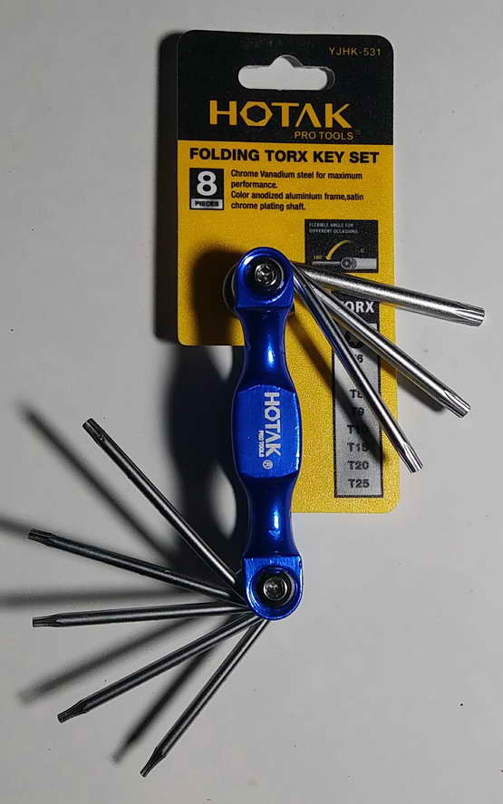 ประเเจ L หัวทอกซ์ HOTAK ชนิดพกพา 8 ตัว / ชุด พระเครื่อง พระแท้ webpra ...