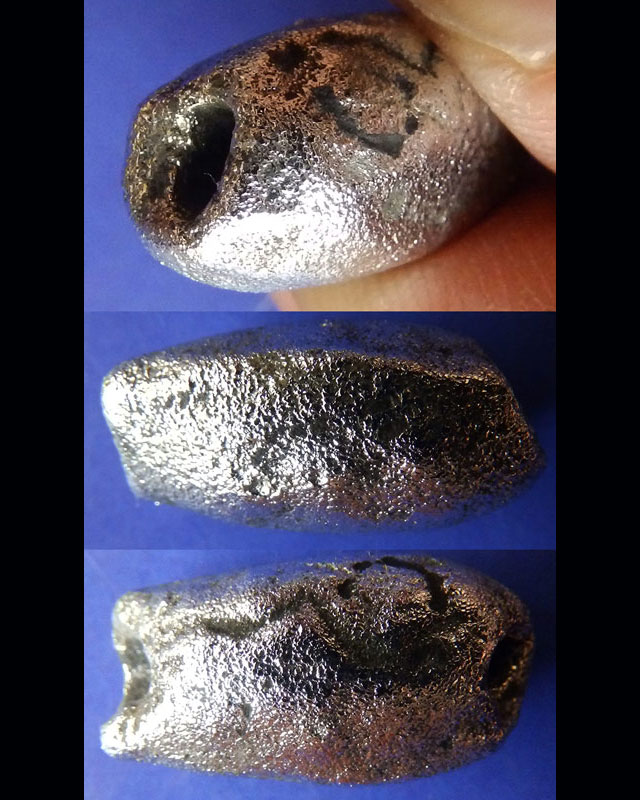 3.ลูกสะกด(ลูกคั่น) ยันต์อุ เนื้อปรอท ยาวประมาณ 2 ซ.ม. เก่าเก็บหลายสิบปี ...